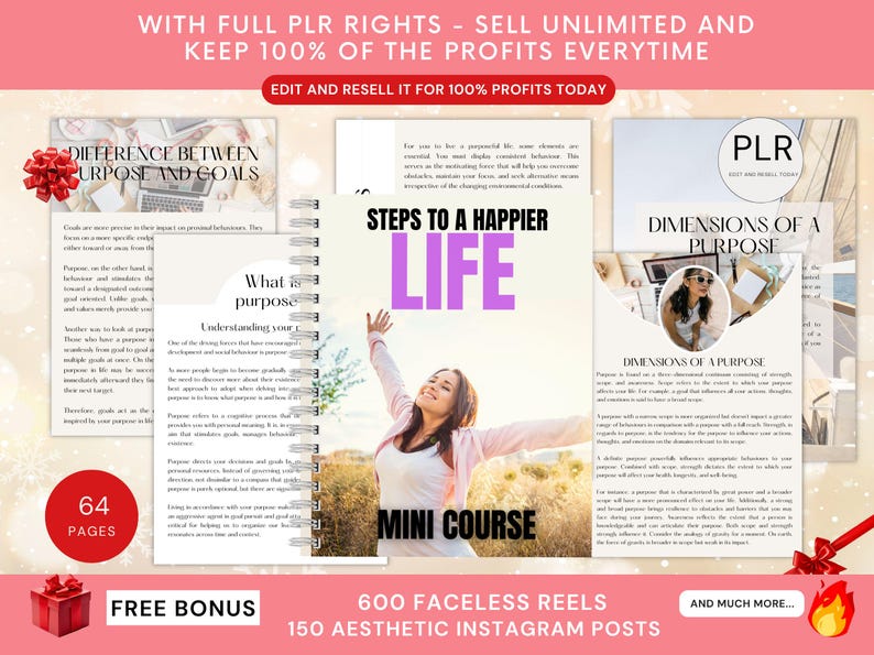 Self-help Ebook Bundle-etsy Seller Pack /canva Template, PLR/MRR - Etsy