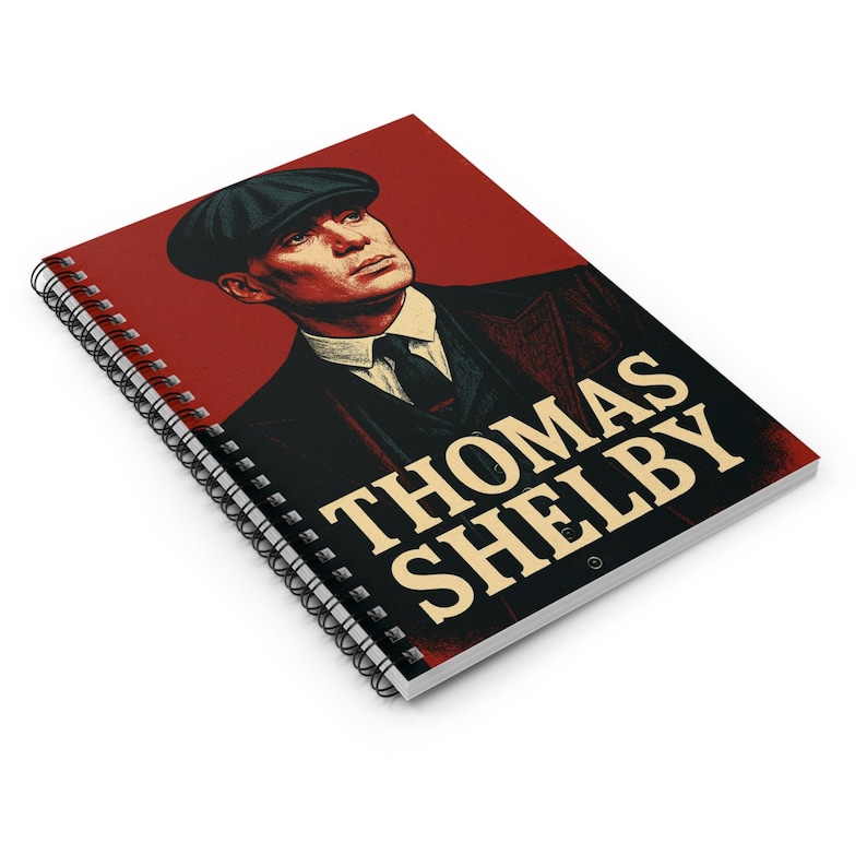 Thomas Shelby Peaky Blinders Spiral Notebook, Ruled Lined Journal | TV ...