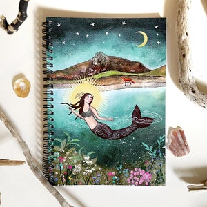 Mermaid Notebook, Lined Journal, A5 - Etsy