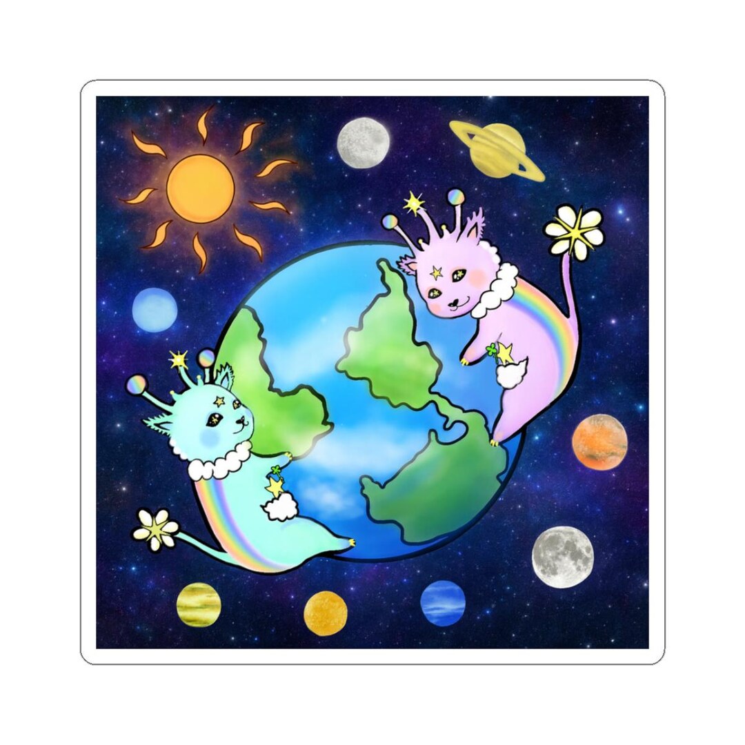 Cosmic Creatures Stickers - Etsy