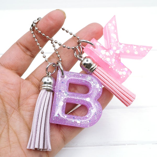 Initial Keychain - Etsy