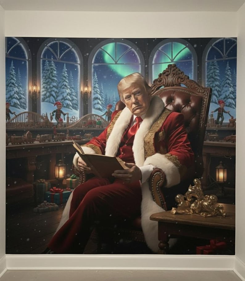 President Donald Trump as Santa Claus Christmas - Etsy