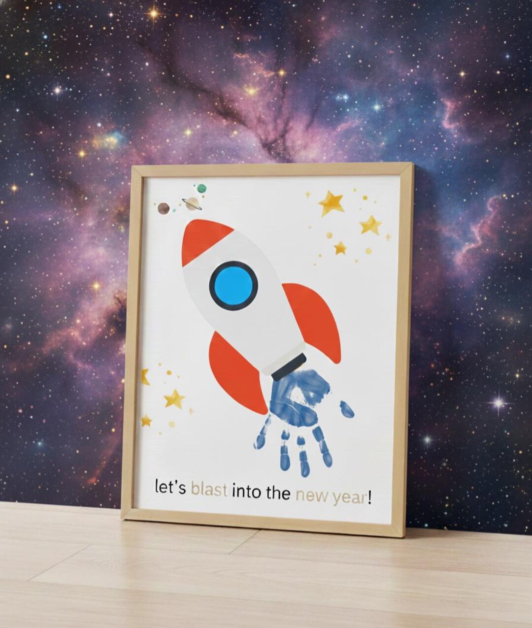 New Year Rocket Craft 2026 | Preschool Handprint Activity for Boys | No ...