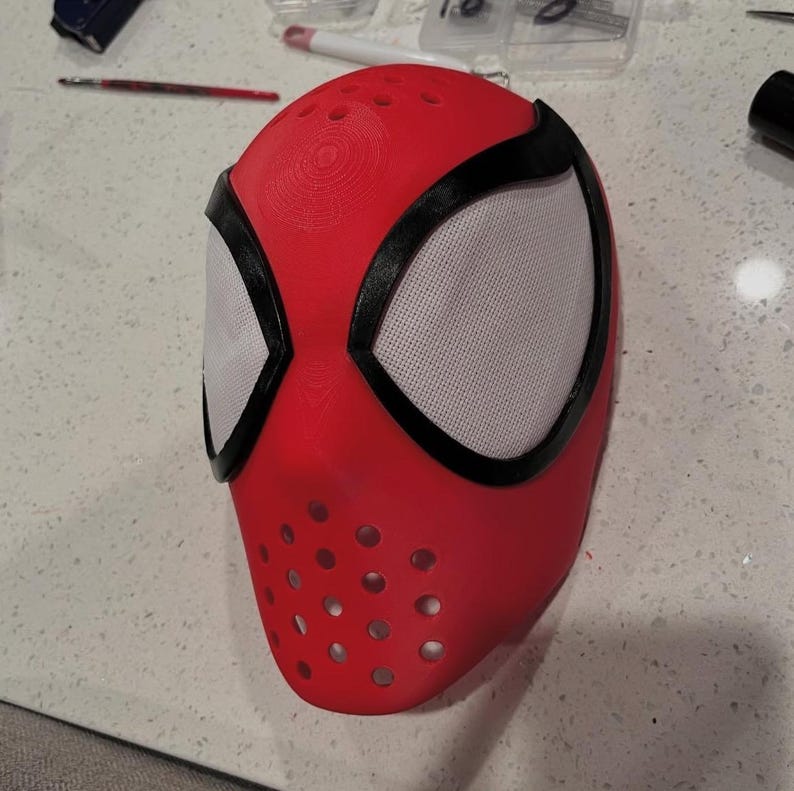 Ultimate Spider-man Faceshell - Etsy