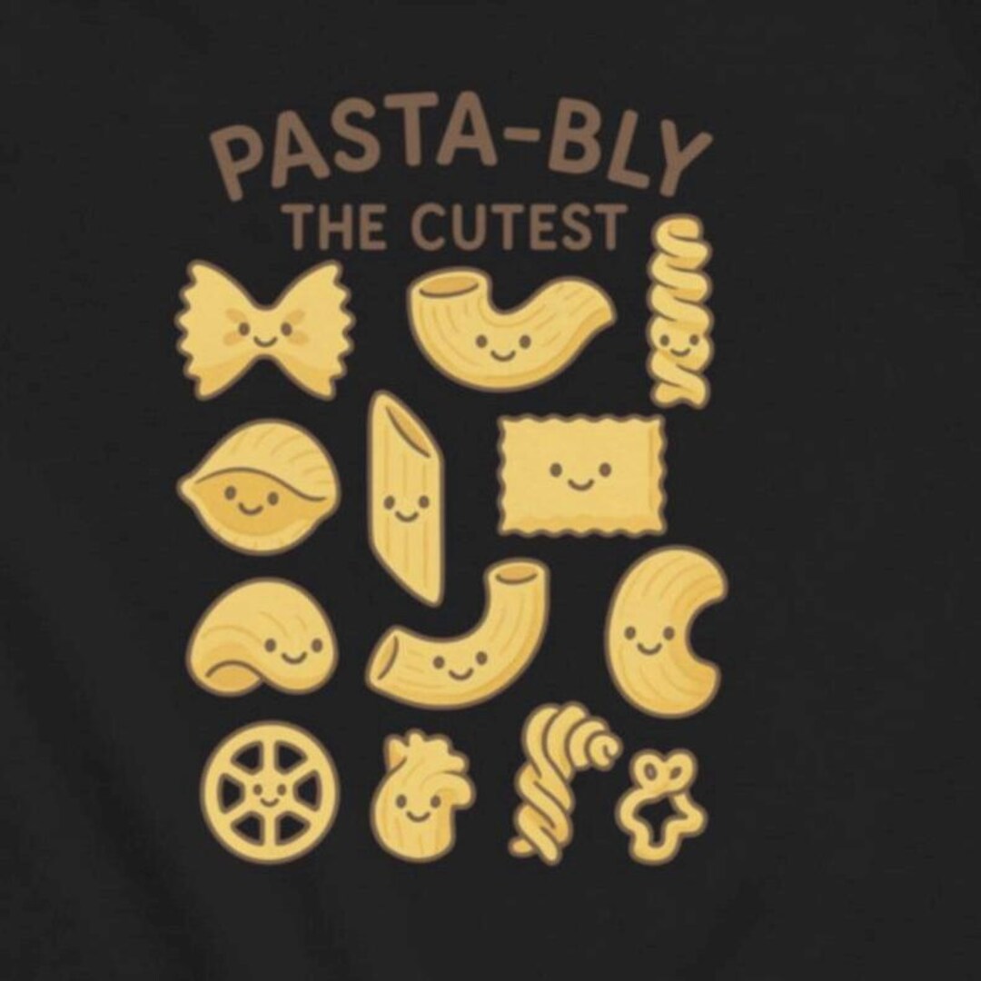 Cute Pasta Kids Tee - Etsy