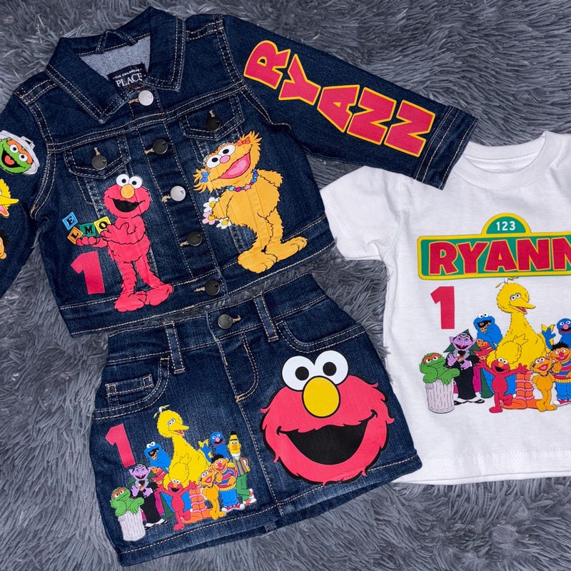 Custom Girl Elmo Outfit - Etsy