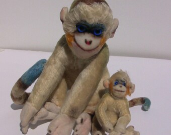 Vintage Stuffed Toy Monkeys | Etsy