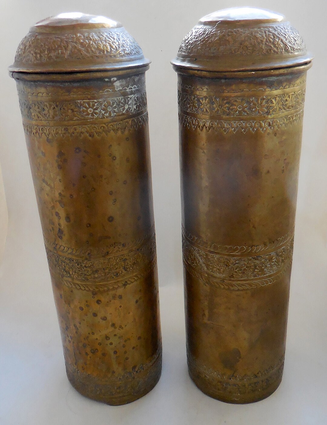 Handmade Brass Canister/containers, Brass From India - Etsy