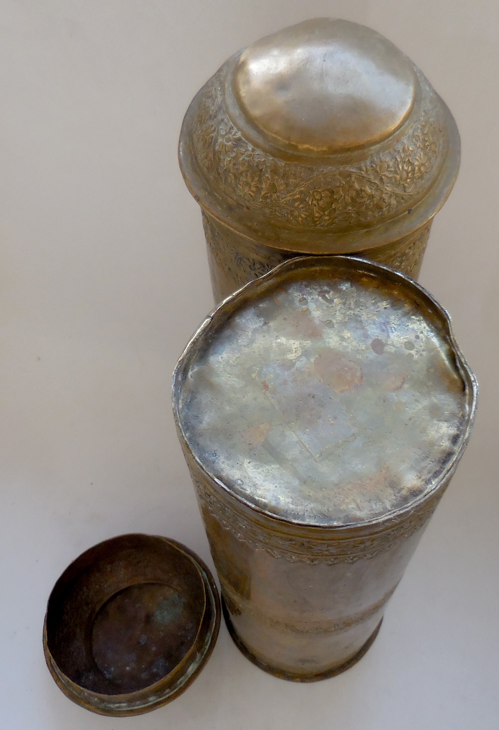 Handmade Brass Canister/containers, Brass From India - Etsy