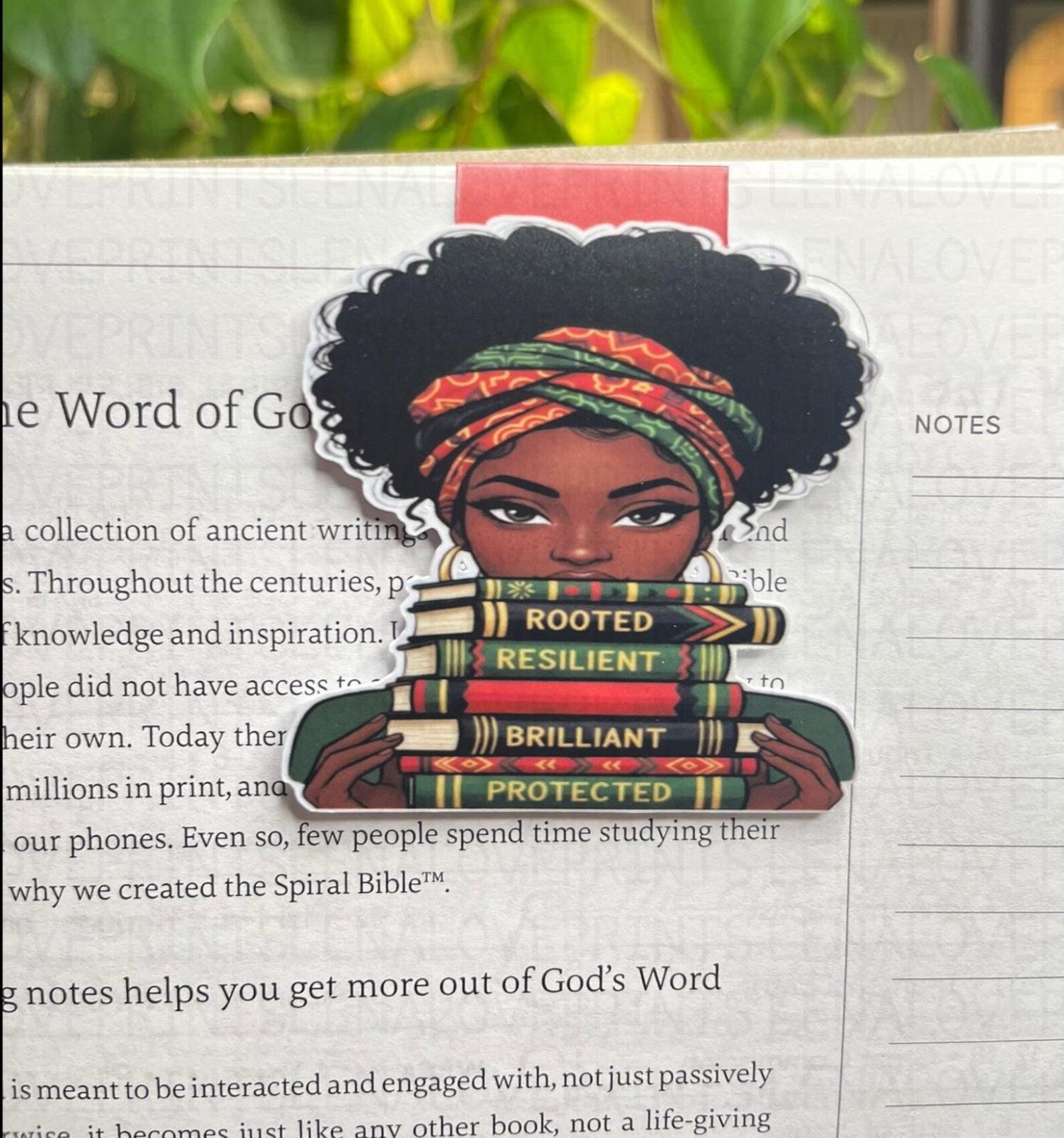 Black Girl Magnetic Bookmark, Rooted and Resilient Reader Gift ...