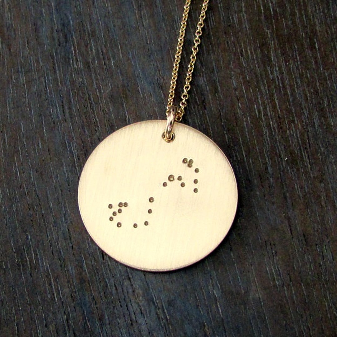 Gold Constellation Necklace | Zodiac Sign Necklace | Gold Zodiac ...