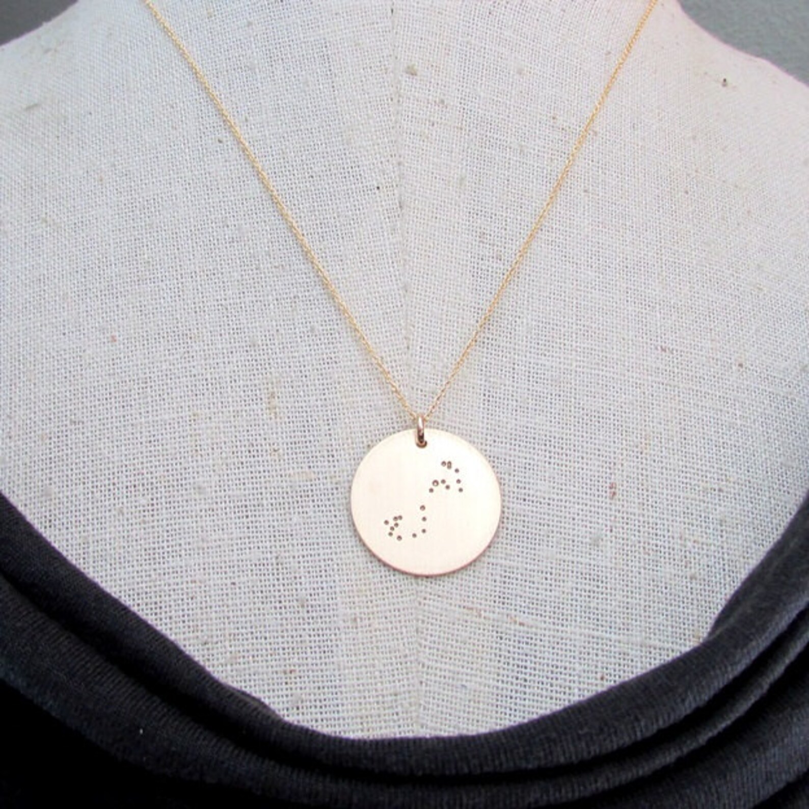 Gold Constellation Necklace Zodiac Sign Necklace Gold - Etsy