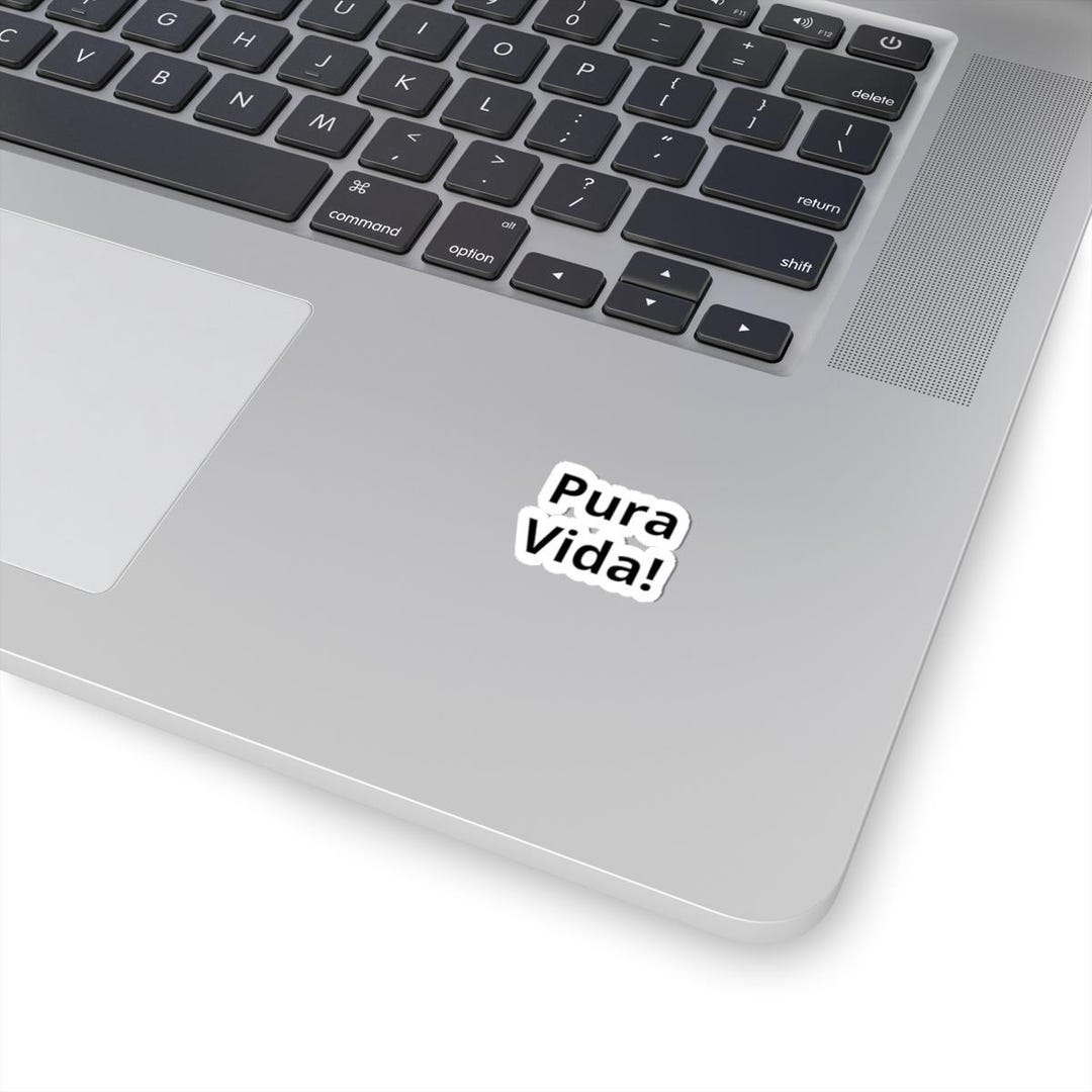 Pura Vida Phrase Sticker | Kiss-cut Sticker - Etsy