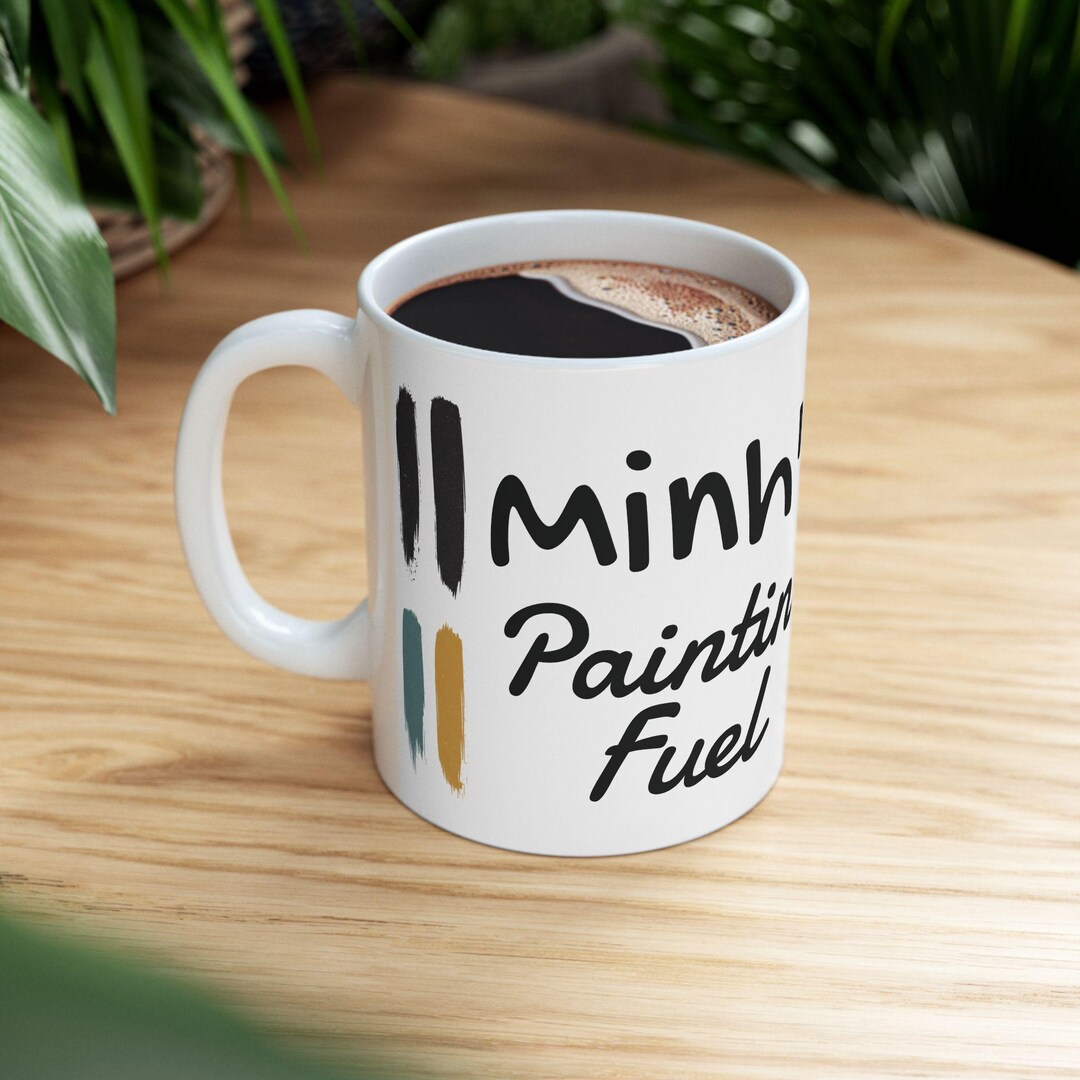 Painters Fuel Mug | Paint Swatches and Brush Strokes Ceramic Mug - Etsy