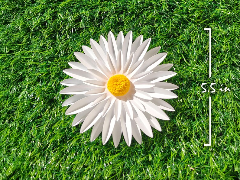 Handmade Paper Flowers (set of 2), 5.5in Colorful Home Decor - Etsy