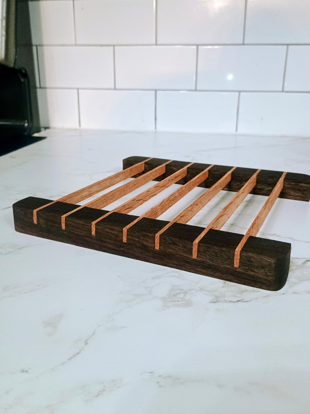 Trivet Walnut & Oak - Etsy