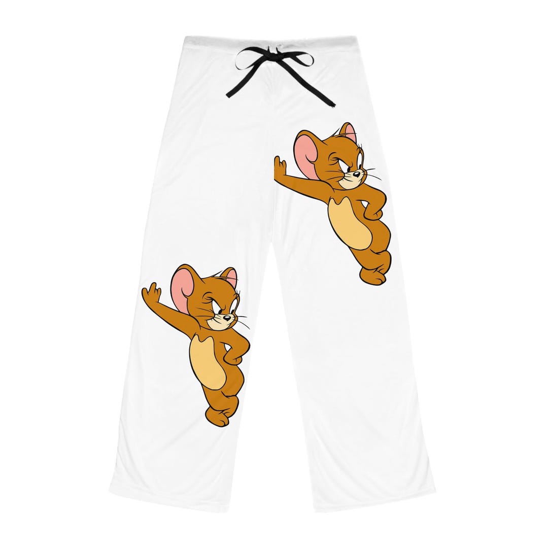 Fun Jerry Mouse Women's Pajama Pants - Cozy Comfy Sleepwear, Cartoon ...