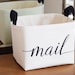 Mail Basket, Mail Organizer - Etsy