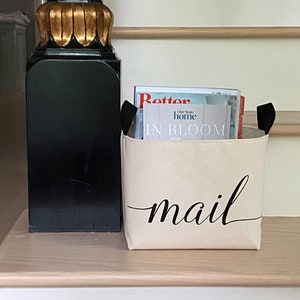 Mail Basket, Mail Organizer - Etsy