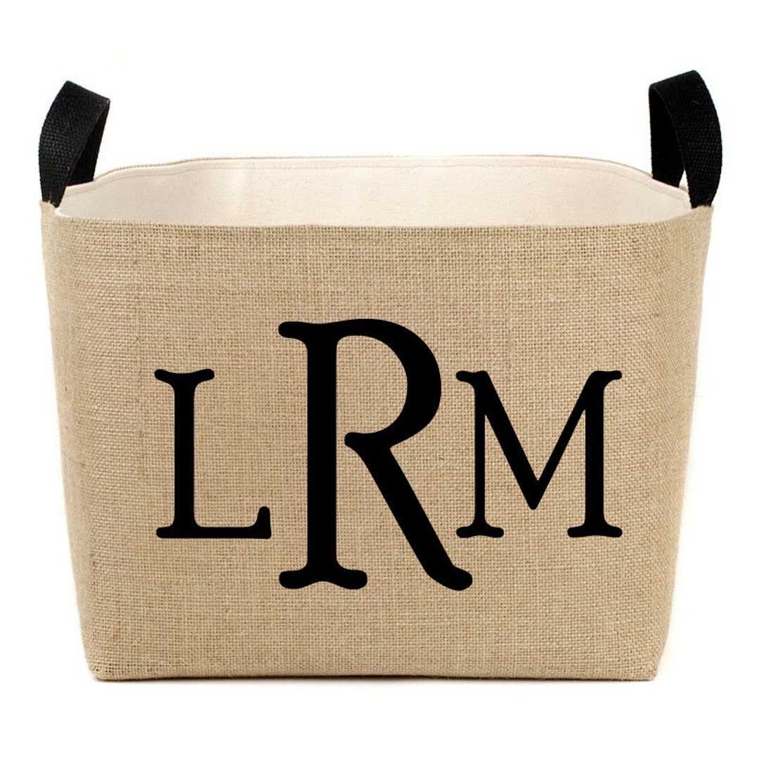 Monogrammed Personalized Basket - Etsy