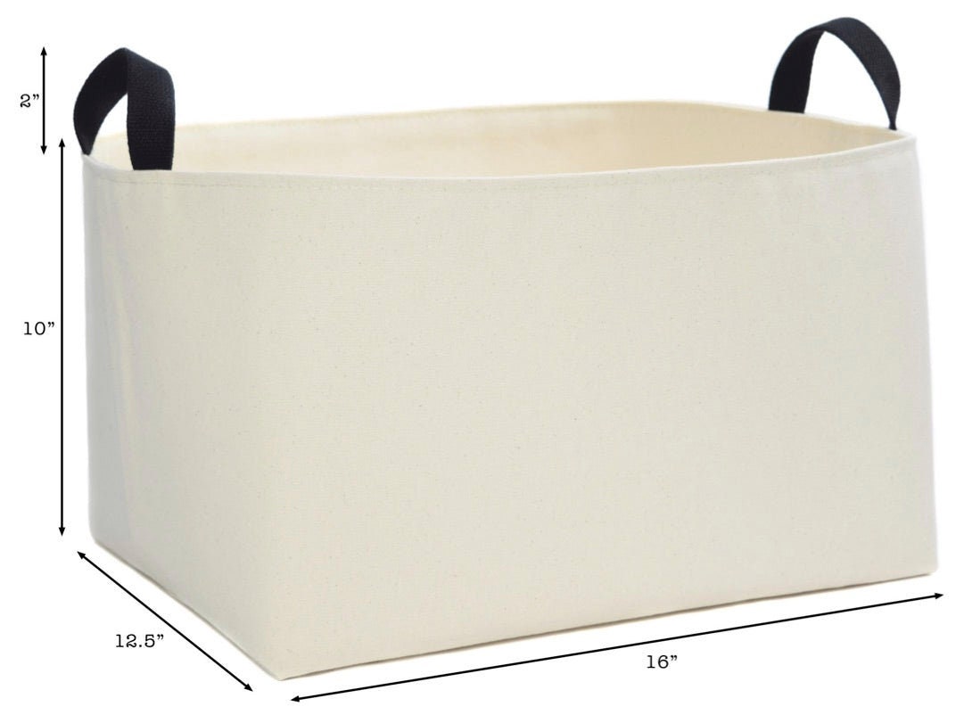 Canvas storage bin store