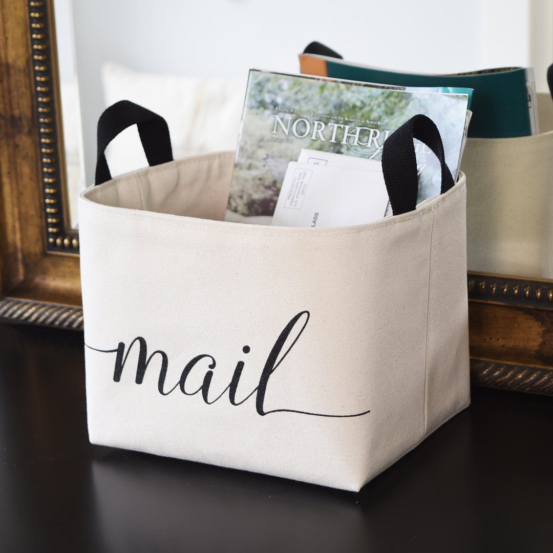 Mail Basket, Mail Organizer - Etsy