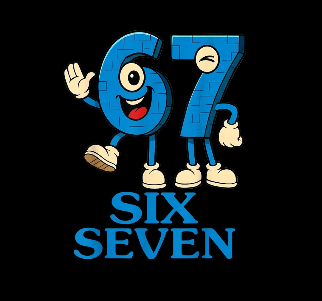 Six Seven Meme PNG, Funny italien Brainrot Kids Gaming Meme PNG, numéro ...
