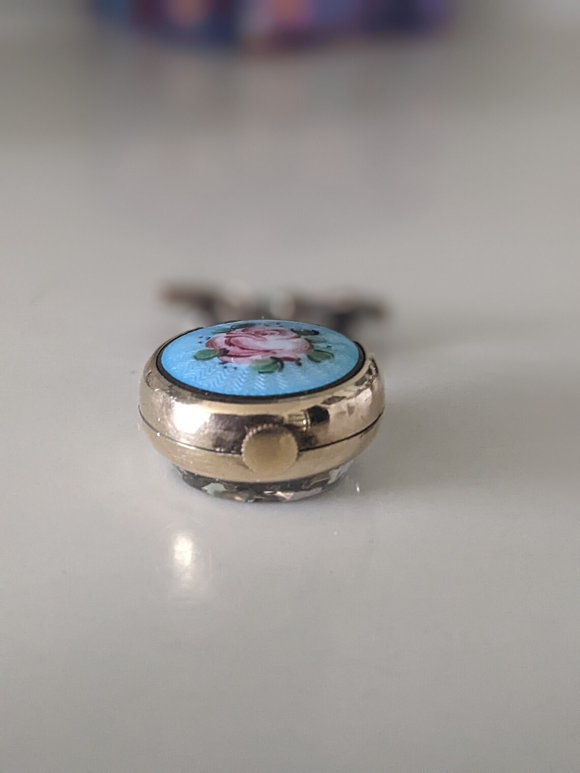 Vintage Enamel Lapel Watch Pin - Etsy