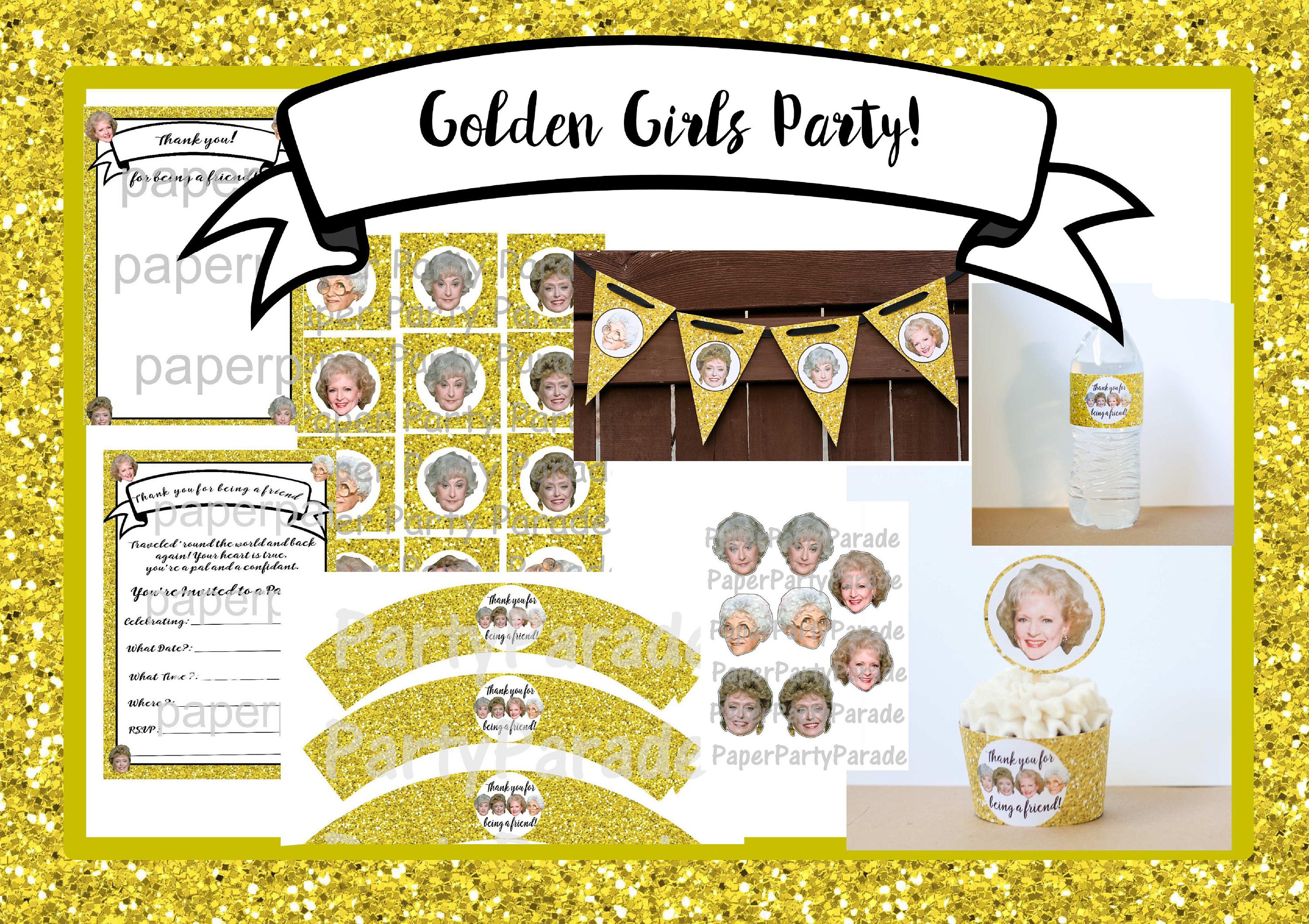 DIY Golden Girls Party Decorations ENTIRE SET- Instant Download ...