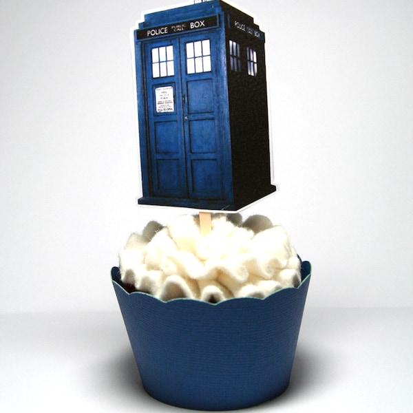 Tardis Cake Topper - Etsy