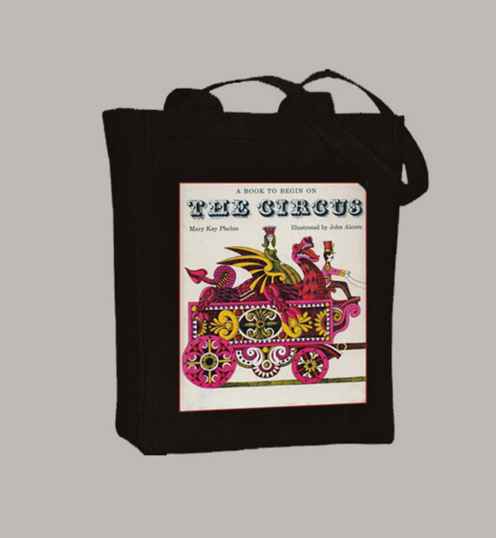 Vintage Childrens Book Cover the Circus BLACK or | Etsy