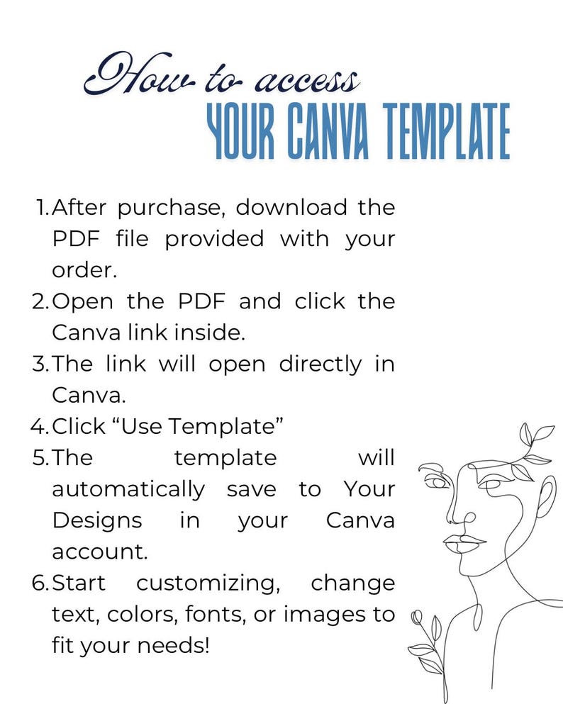 Product Showcase Template Editable Canva - Etsy