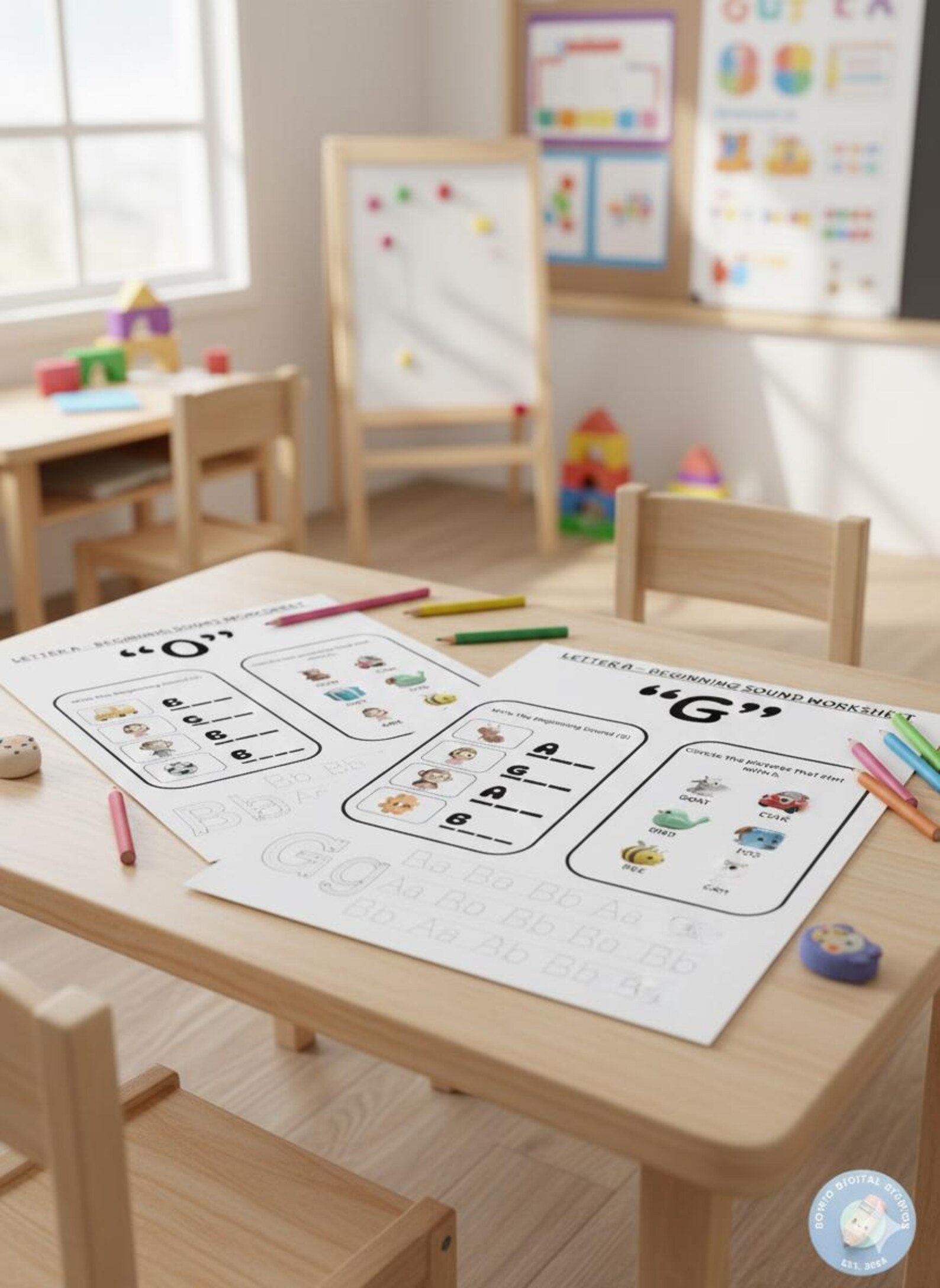 K-1 Phonics Worksheets | Beginning Sounds Activity Pack | Kindergarten ...