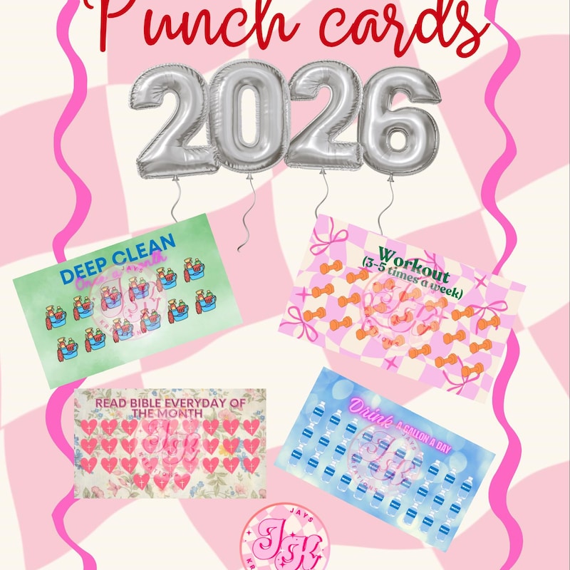 Punch Cards 2026 - Etsy