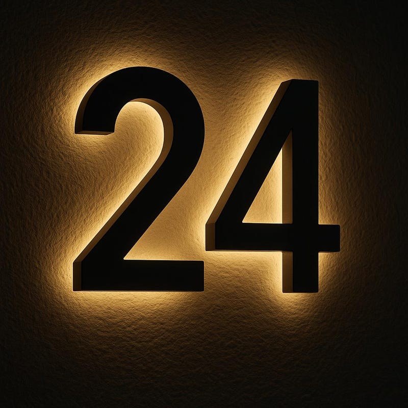 Backlight Numbers - Etsy