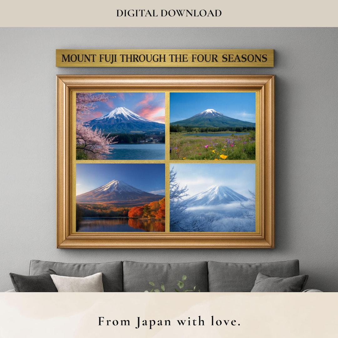 Mount Fuji Through the Four Seasons – Japanese Landscape Art | Nature ...