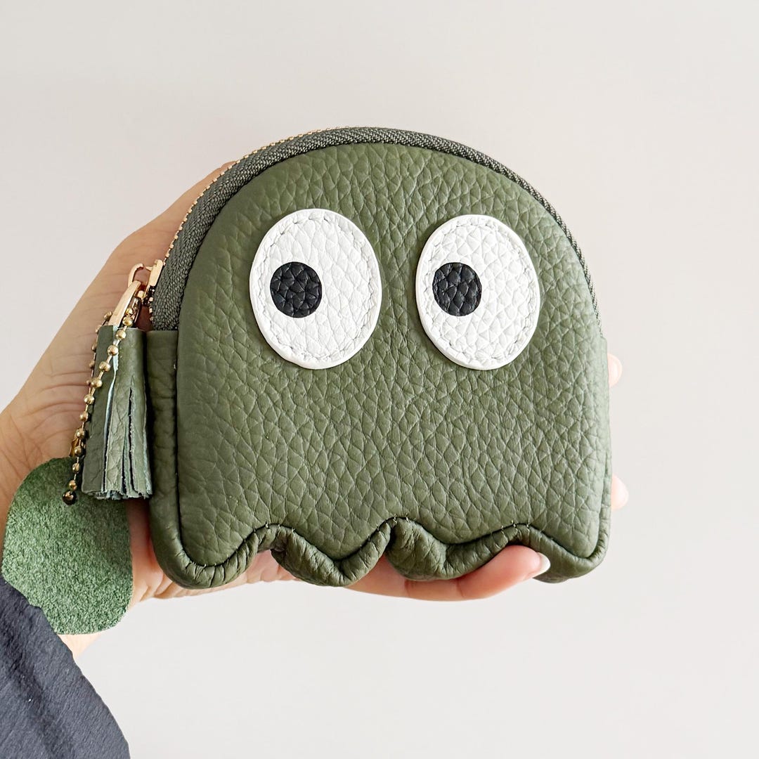 Pebbled Leather Big Eye Sprite Pouch – Handmade Monster Coin Purse - Etsy