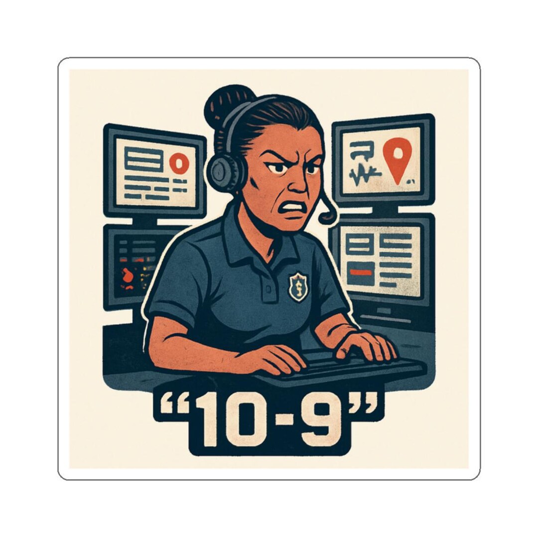 Funny 911 Operator Sticker: Emergency Dispatcher Gift - Etsy
