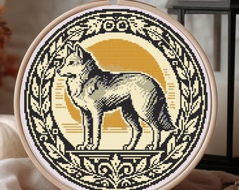 Celtic Wolf Cross Stitch Pattern - Etsy