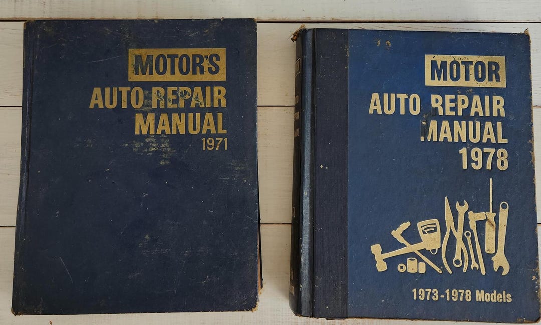 Motor Auto Repair Manual Models 1965 1978 First Printing American Cars ...