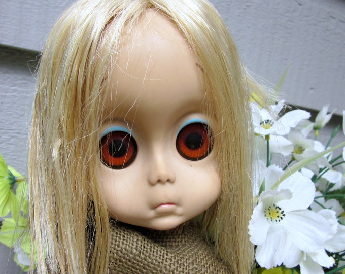 Vintage 1965 Pitiful Sad Big Eyes Hasbro "little Miss No Name" Doll - Etsy