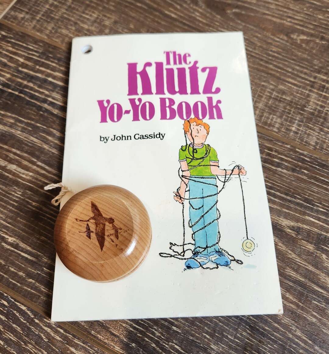 1987 the Klutz Yo-yo Book by John Cassidy With Wooden Yo-yo How to Yo ...