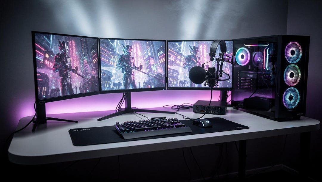 Ultra HD RGB Gaming Wallpaper Pack – Futuristic Cyberpunk Screensavers ...
