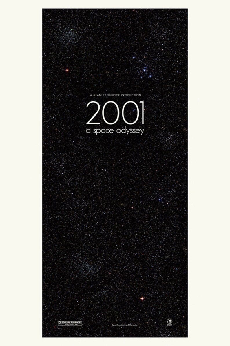 2001: A Space Odyssey 24x36 Movie Poster - Etsy