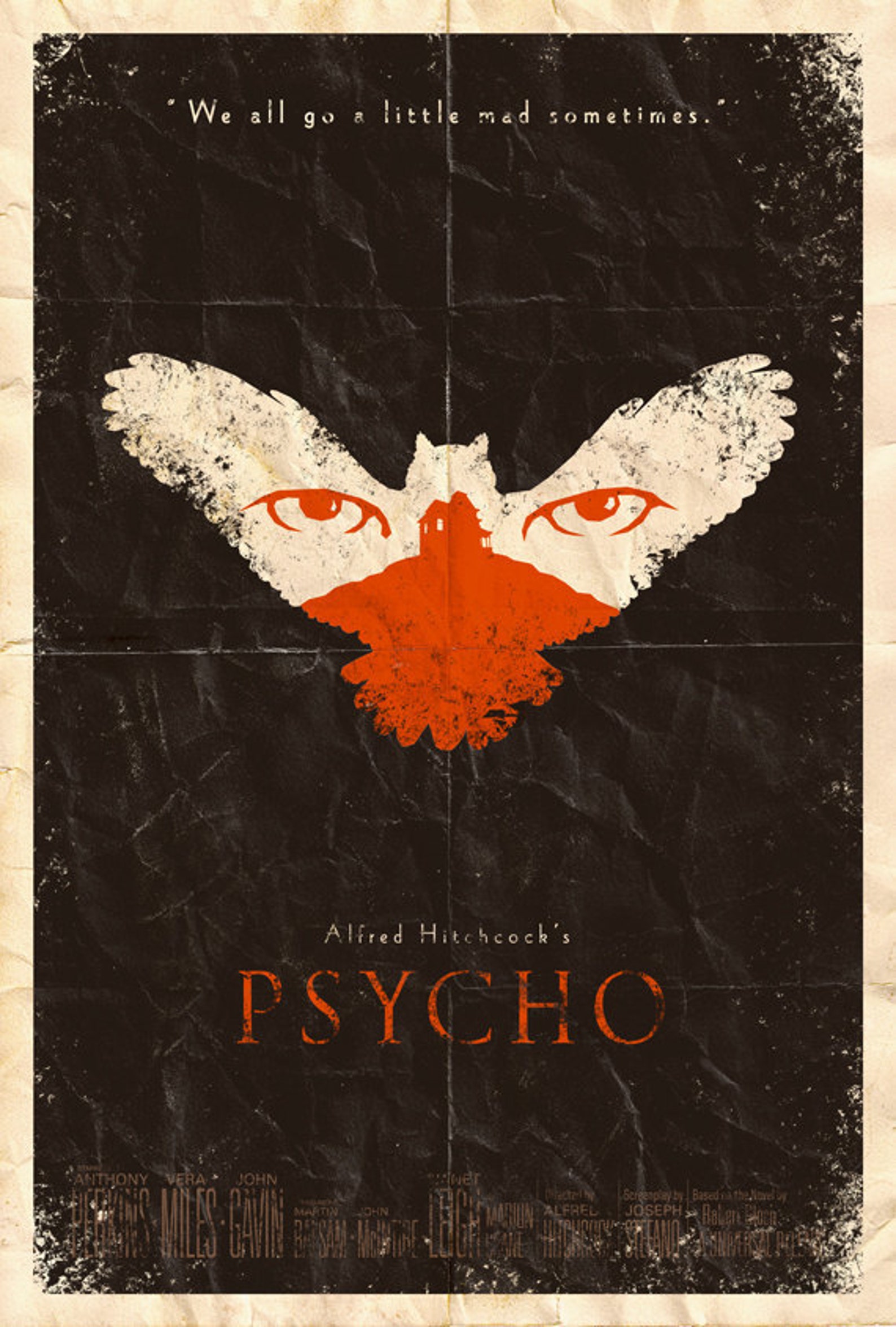 Psycho 27x40 (theatrical Size) Movie Poster - Etsy