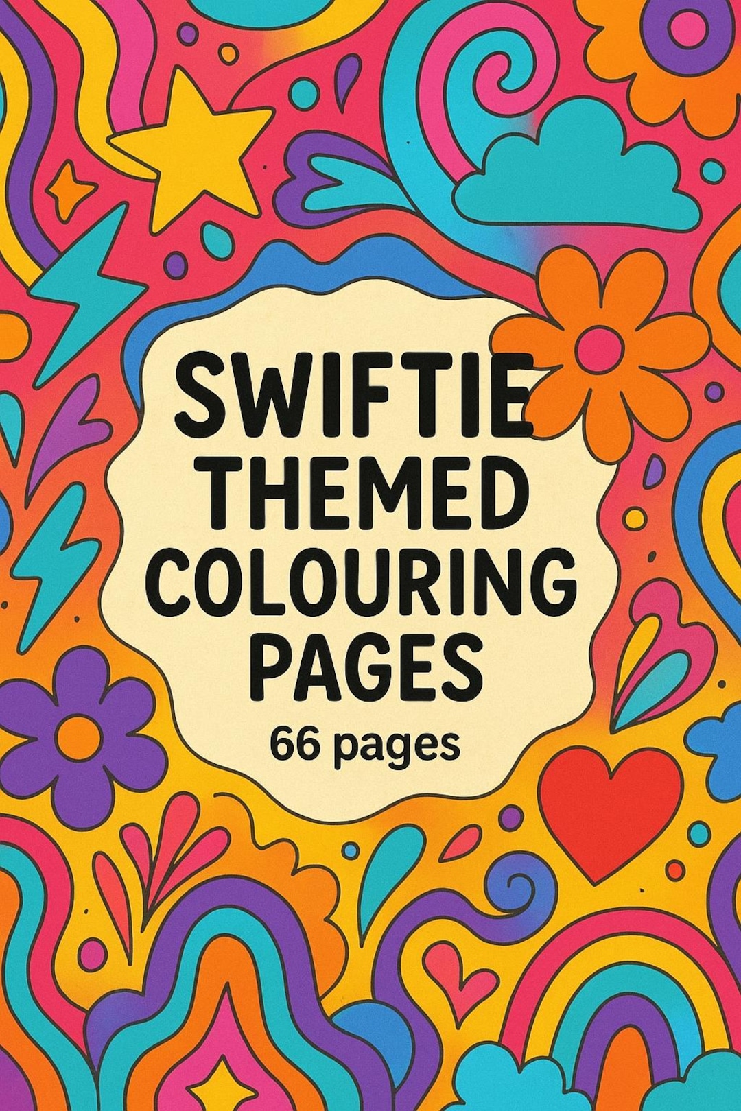 Swiftie Themed Colouring-in Pages - 66pages. - Etsy