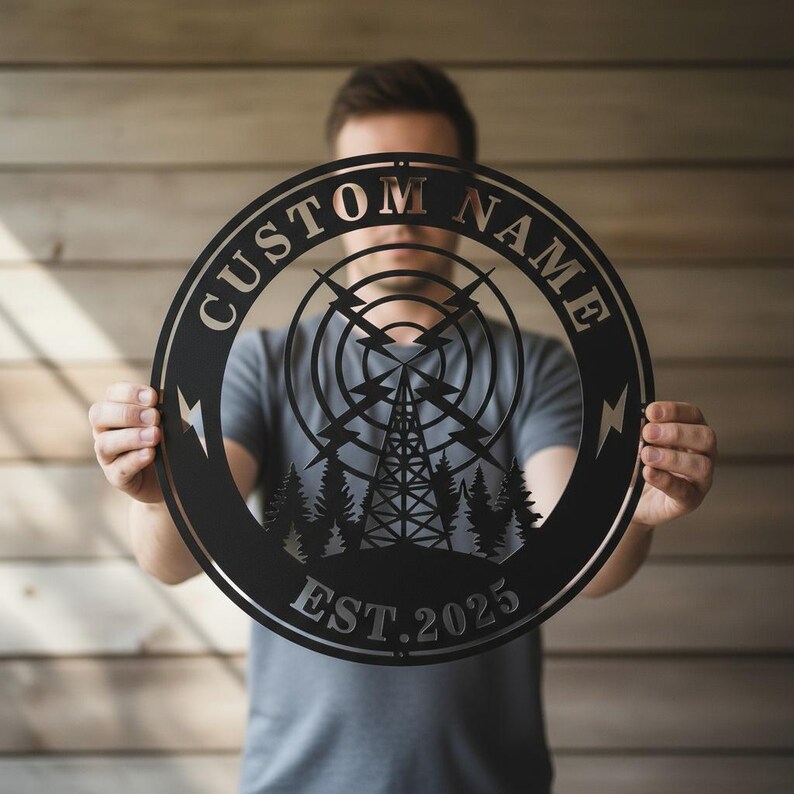Personalized Ham Radio Wall Art, Radio Enthusiast/man Cave Decor ...