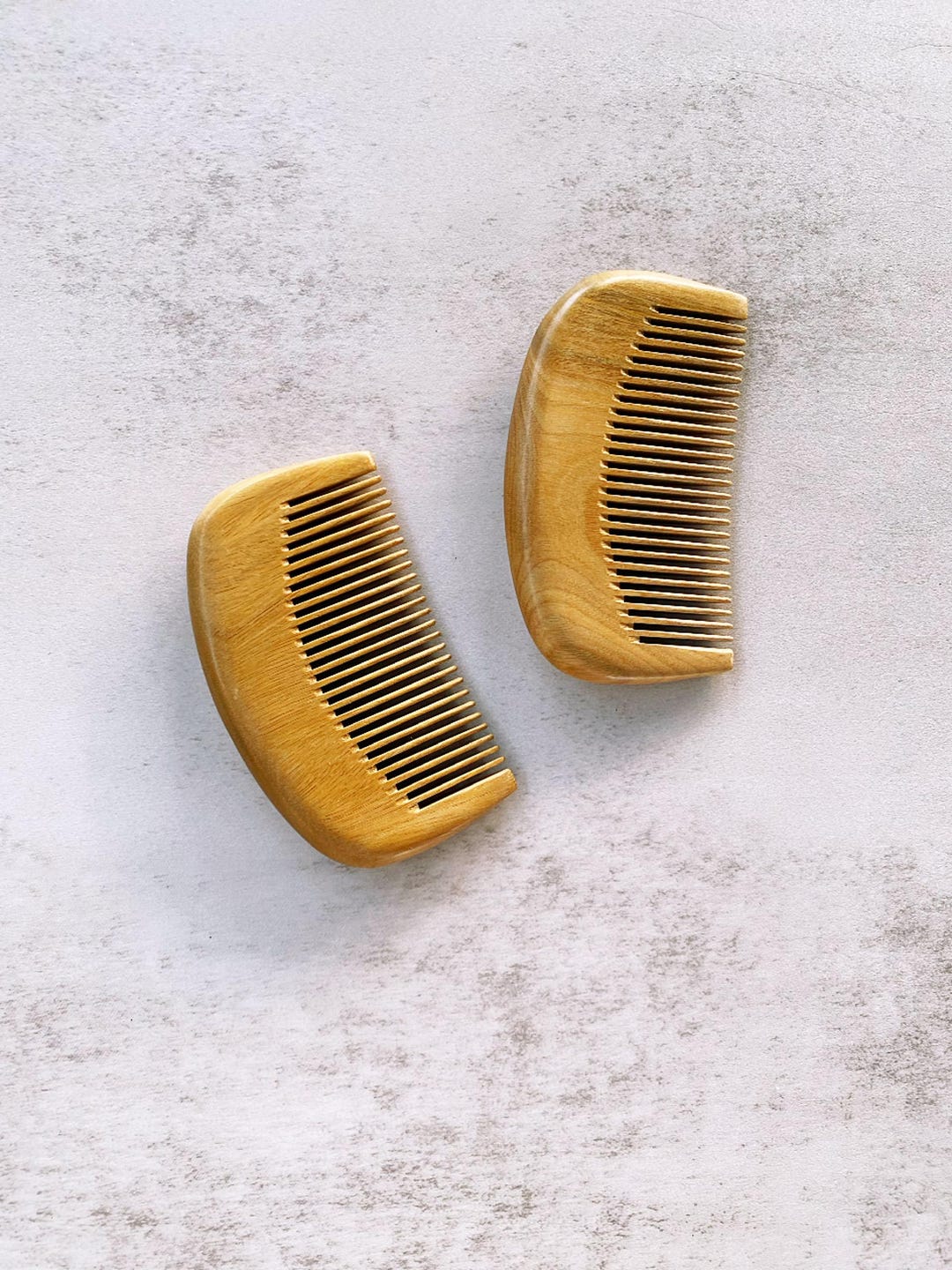Cypress Wood Pocket Combs, Natural Wooden Hair Comb for Curly Thick ...