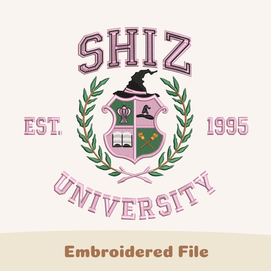 Shiz University Embroidery Design: Witch Crest (instant Download) - Etsy