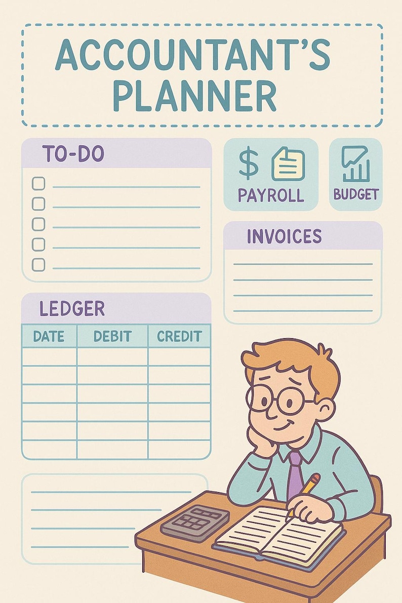 Accountant's Ultimate Planner | Printable PDF (15 Pages) | Daily Tasks ...